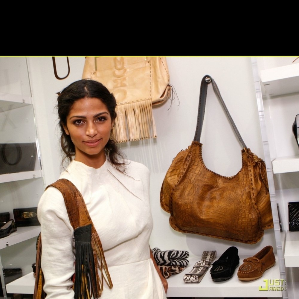 Muxo By Camila Alves Brown Leather Fringe Hobo Boho L… - Gem